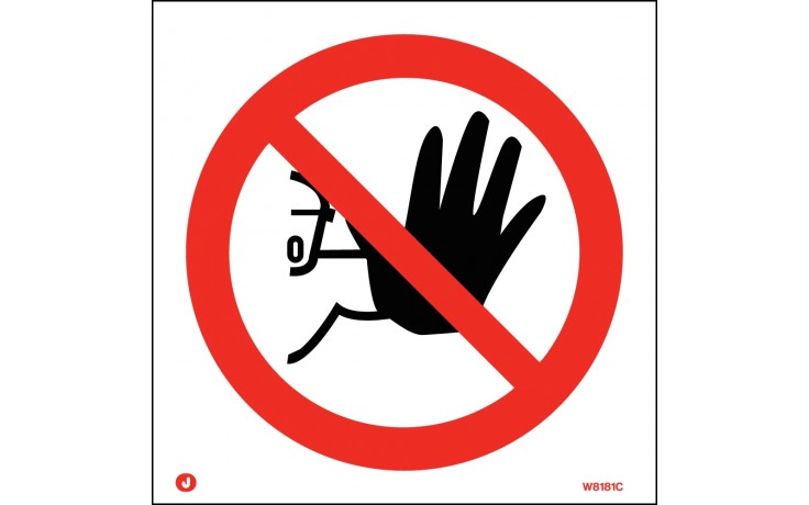 Prohibition no entry sign | White Fire Safety Signs Prohibition no entry sign | White Fire Safety Signs