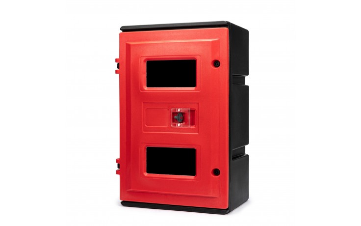 Fire fighting equipment cabinet with key lock | Rotationally-Moulded ...